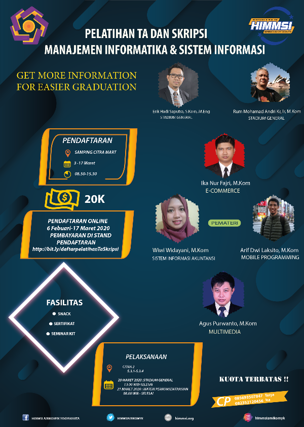 Pelatihan TA dan Skripsi untuk Mahasiswa Manajemen Informatika dan ...