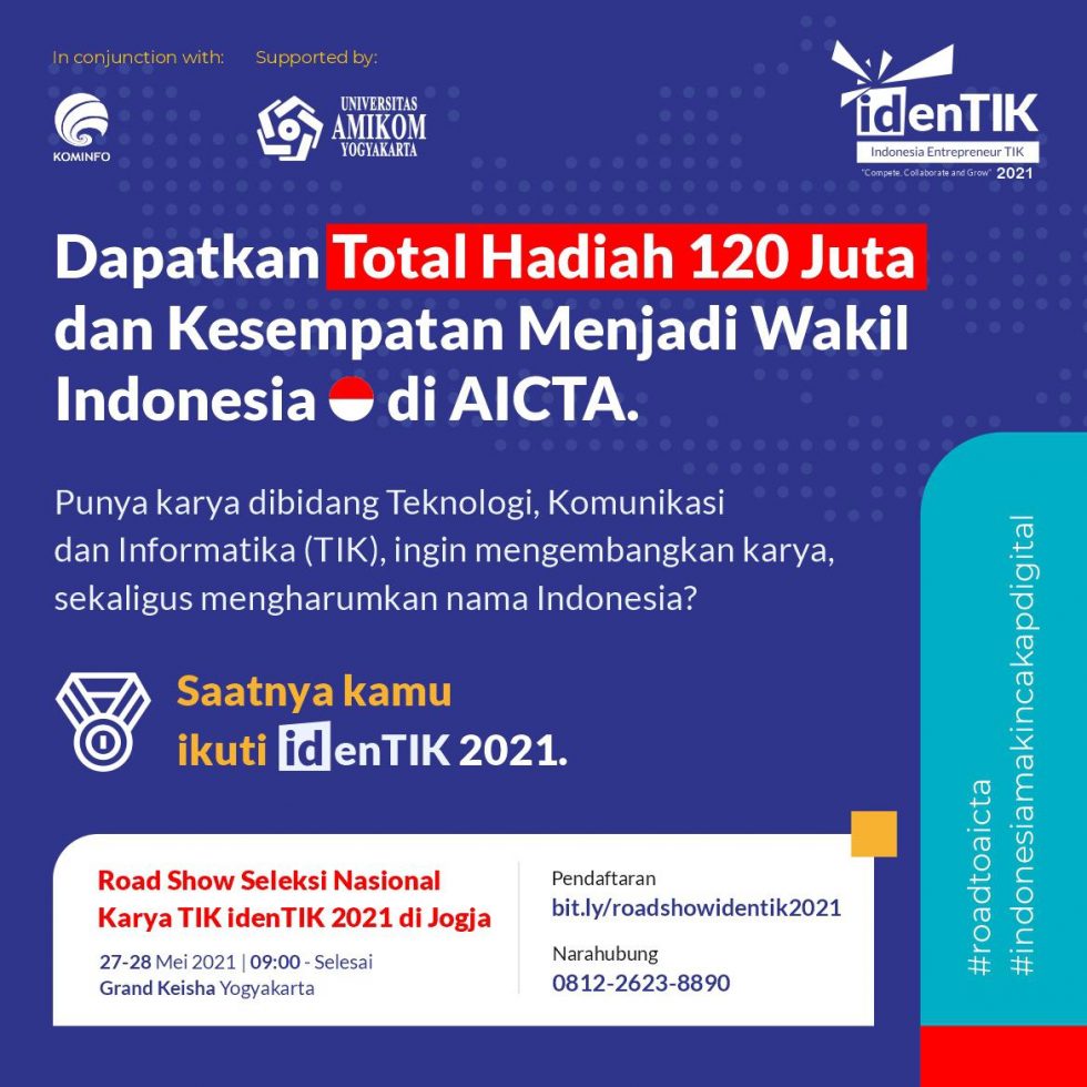 Roadshow idenTIK 2021 | Universitas Amikom Yogyakarta